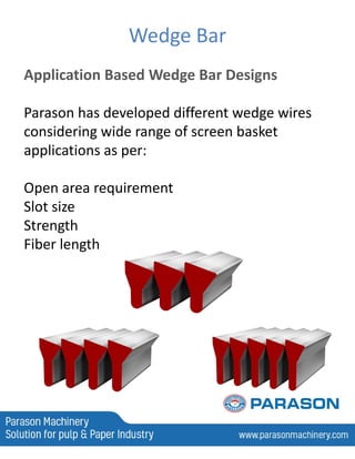 Wedge Bar Pulp Paper Mill | PDF