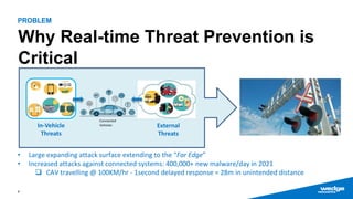 Real-time threat detection and prevention for connected autonomous ...
