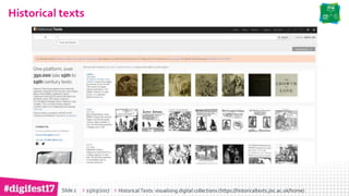 Historical Texts: visualising digital collections | PPT