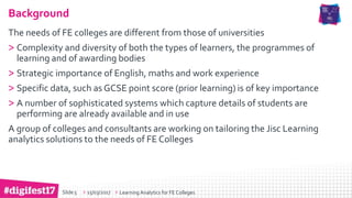 Learning analytics for FE colleges | PPTX