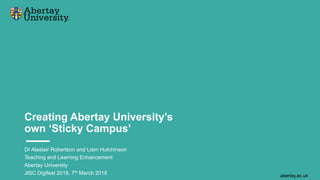 Talk: next-generation learning environments | PPT