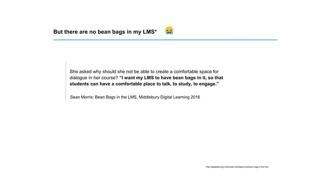 Talk: next-generation learning environments | PPT