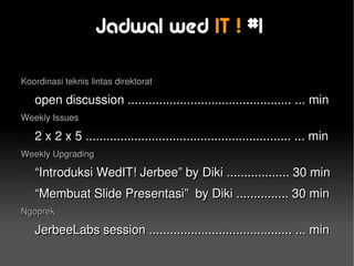 WedIT! 1: Introduction by Diki | PDF