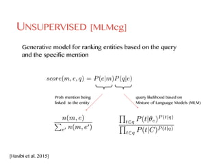 Entity Linking in Queries: Efficiency vs. Effectiveness | PPT