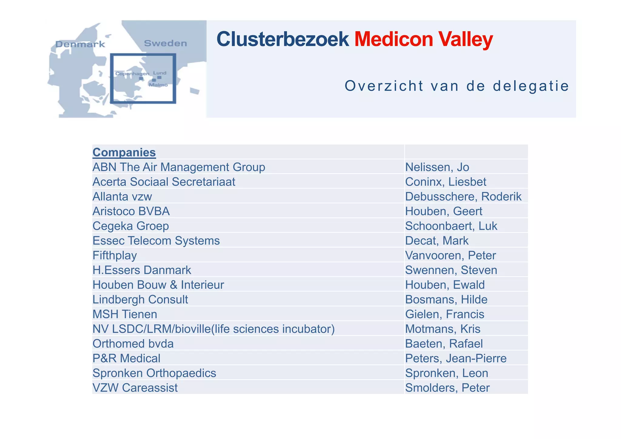 Wednesday 4 pitch presentations belgian delegation | PDF