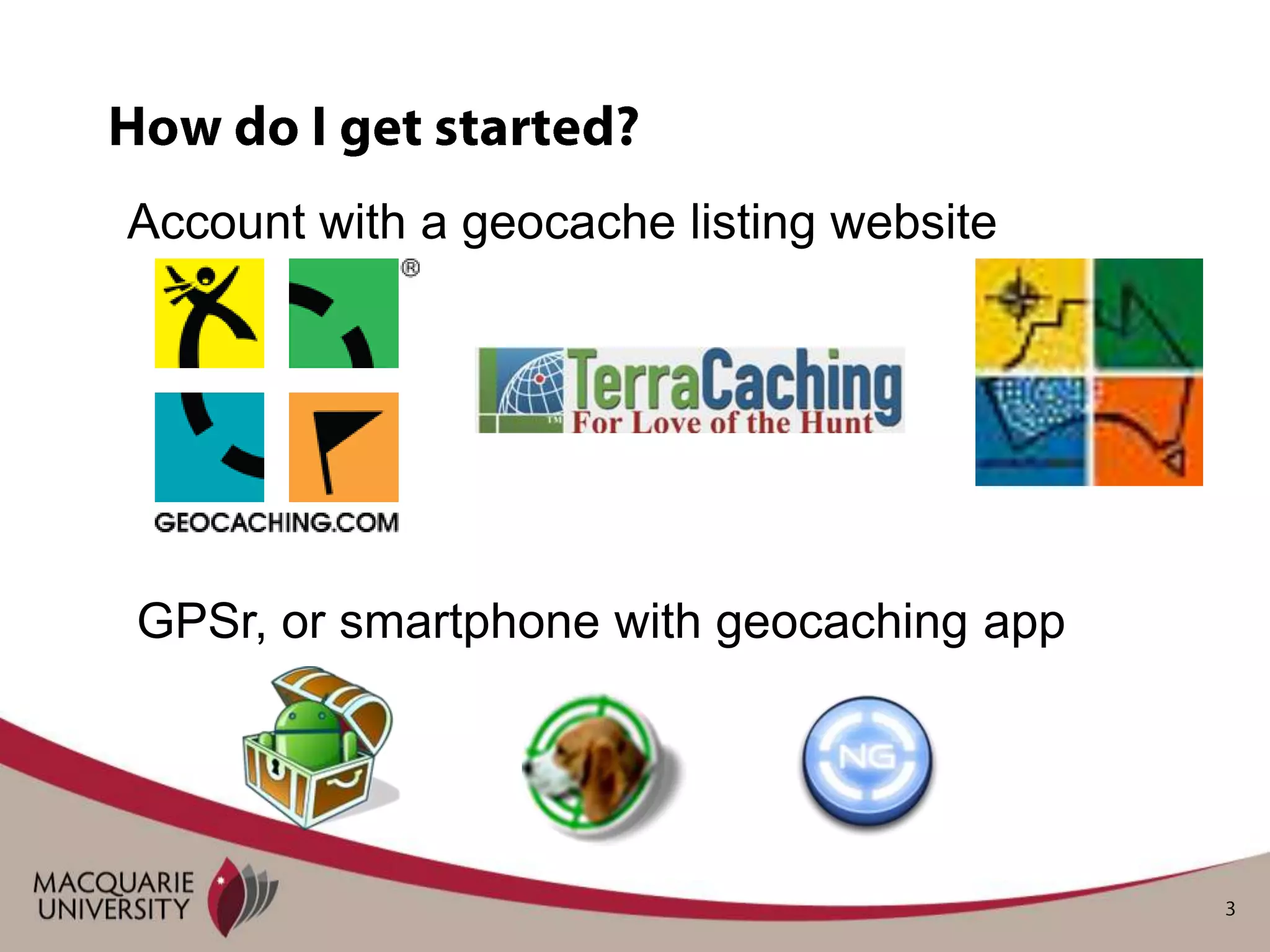 Hide and seek in the library: Geocaching as an educational and outreach tool | PPTX