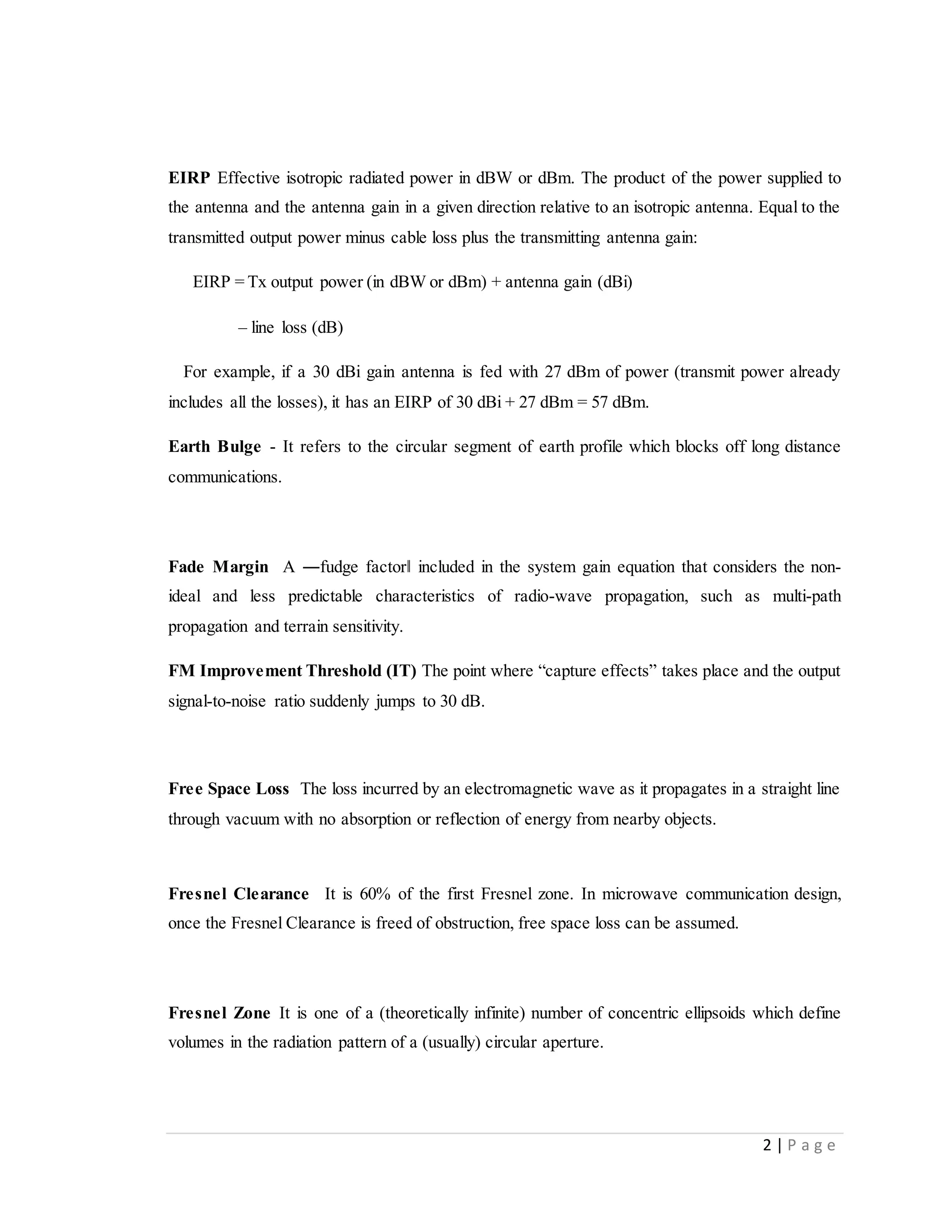 MICROWAVE LINK DESIGN | DOCX