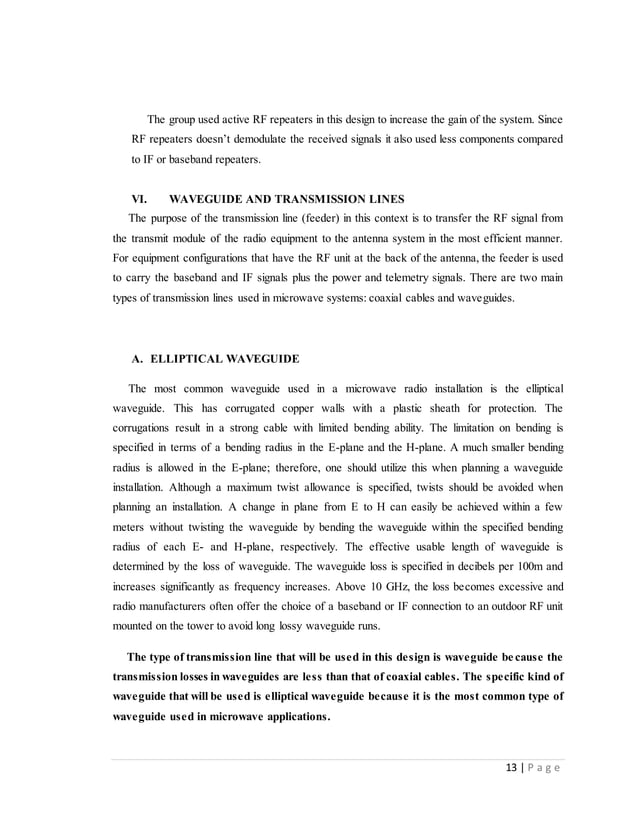 MICROWAVE LINK DESIGN | DOCX