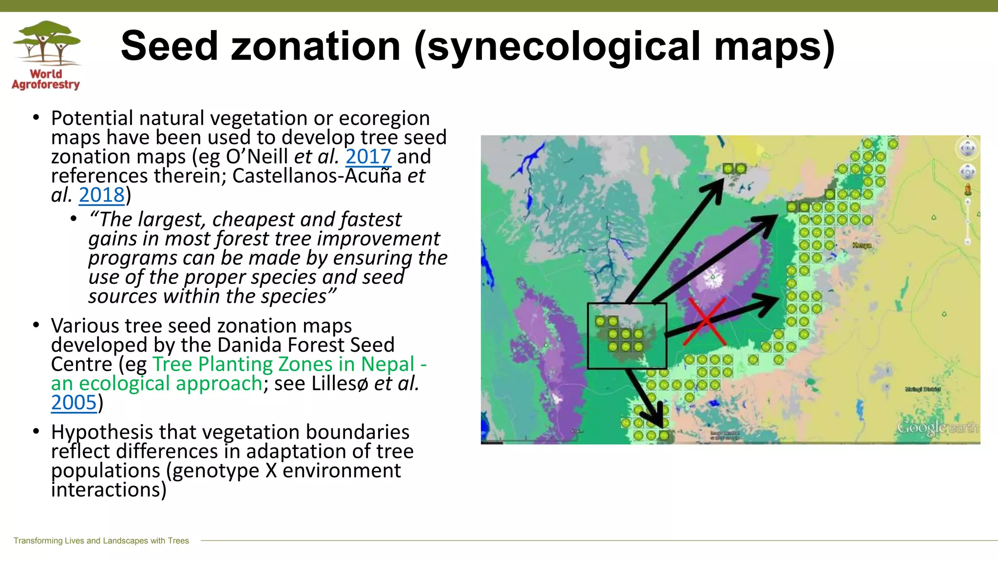 Mapping trees species in geographical and environmental space: a ...