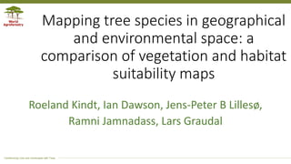 Mapping trees species in geographical and environmental space: a ...
