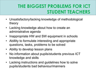 Teaching practice of ICT student teachers | PPT
