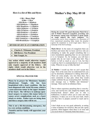 Wednesday Night Report | DOCX