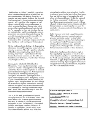 Wednesday Night Report | DOCX