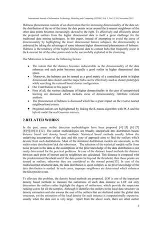 A MIXTURE MODEL OF HUBNESS AND PCA FOR DETECTION OF PROJECTED OUTLIERS | PDF