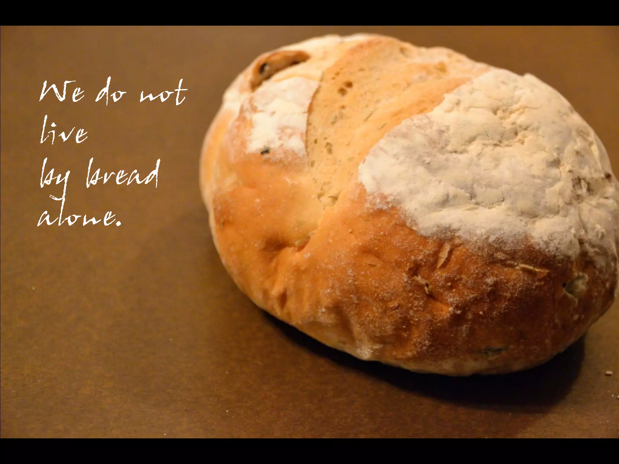We do not live by bread alone | PDF
