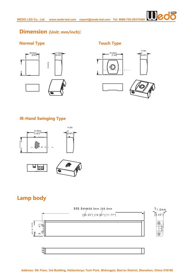 12V PIR sensor cabinet linear light with ULapproval | PDF