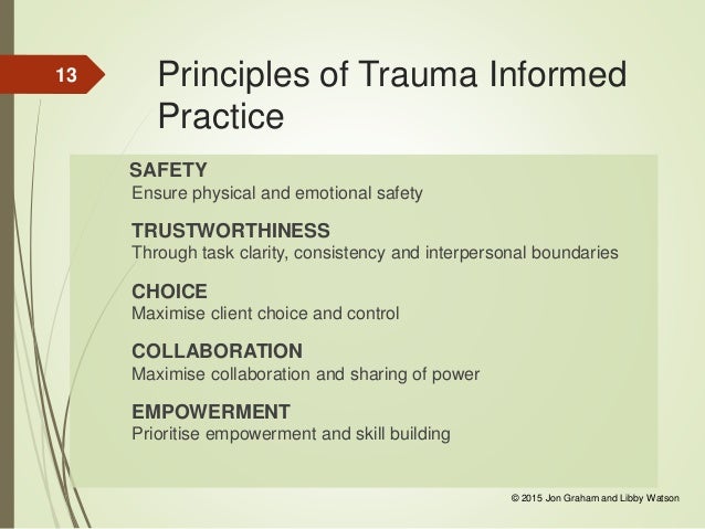 Trauma-informed FDR: