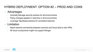 Securing Data in Hybrid on-premise and Cloud Environments Using Apache Ranger | PDF