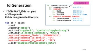 Cobrix – a COBOL Data Source for Spark | PDF
