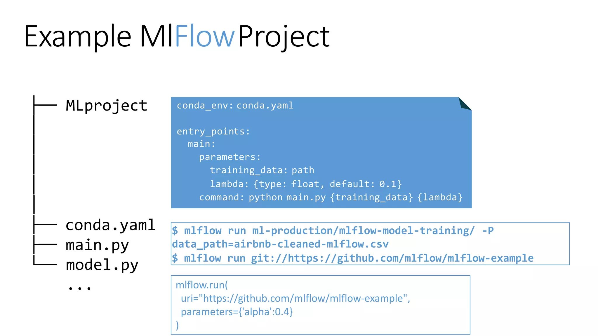 Introducing MlFlow: An Open Source Platform for the Machine Learning Lifecycle for On-Prem or in ...