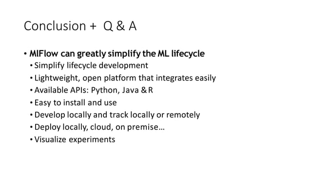 Introducing MlFlow: An Open Source Platform for the Machine Learning ...