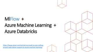 Introducing MlFlow: An Open Source Platform for the Machine Learning ...