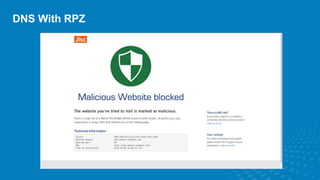 Building RPZ into the Janet Network resolver service | PPTX
