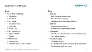 Kudu as Storage Layer to Digitize Credit Processes | PPT