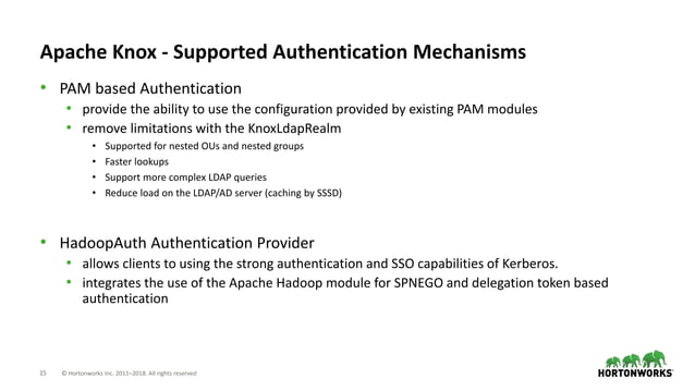 Apache Knox - Hadoop Security Swiss Army Knife | PPTX | Cloud Computing | Internet