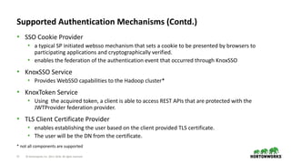 Apache Knox - Hadoop Security Swiss Army Knife | PPTX
