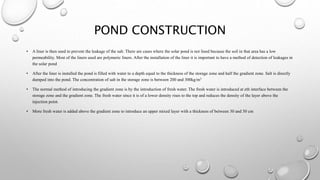 WED Student Energy Innovation Challenge - Solar pond technology | PPT