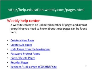 Weebly/ Weebly Education | PPTX