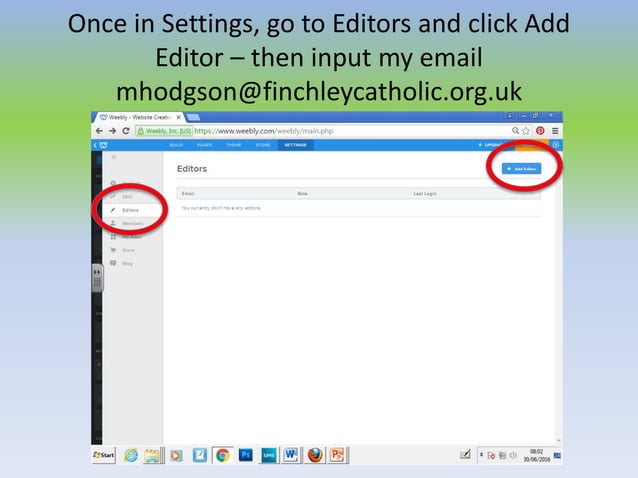 Weebly set up | PPT