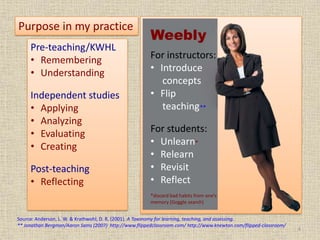 Weebly to Enhance Language Learning: A Flipped Classroom | PPTX