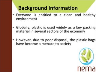 UNEP Session - Supporting Policy through Education - No More Plastic ...