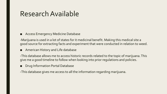 Ending the Prohibiton of Marijuana | PPTX | Illegal Drugs, Tobacco ...