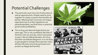 Ending the Prohibiton of Marijuana | PPTX | Illegal Drugs, Tobacco ...