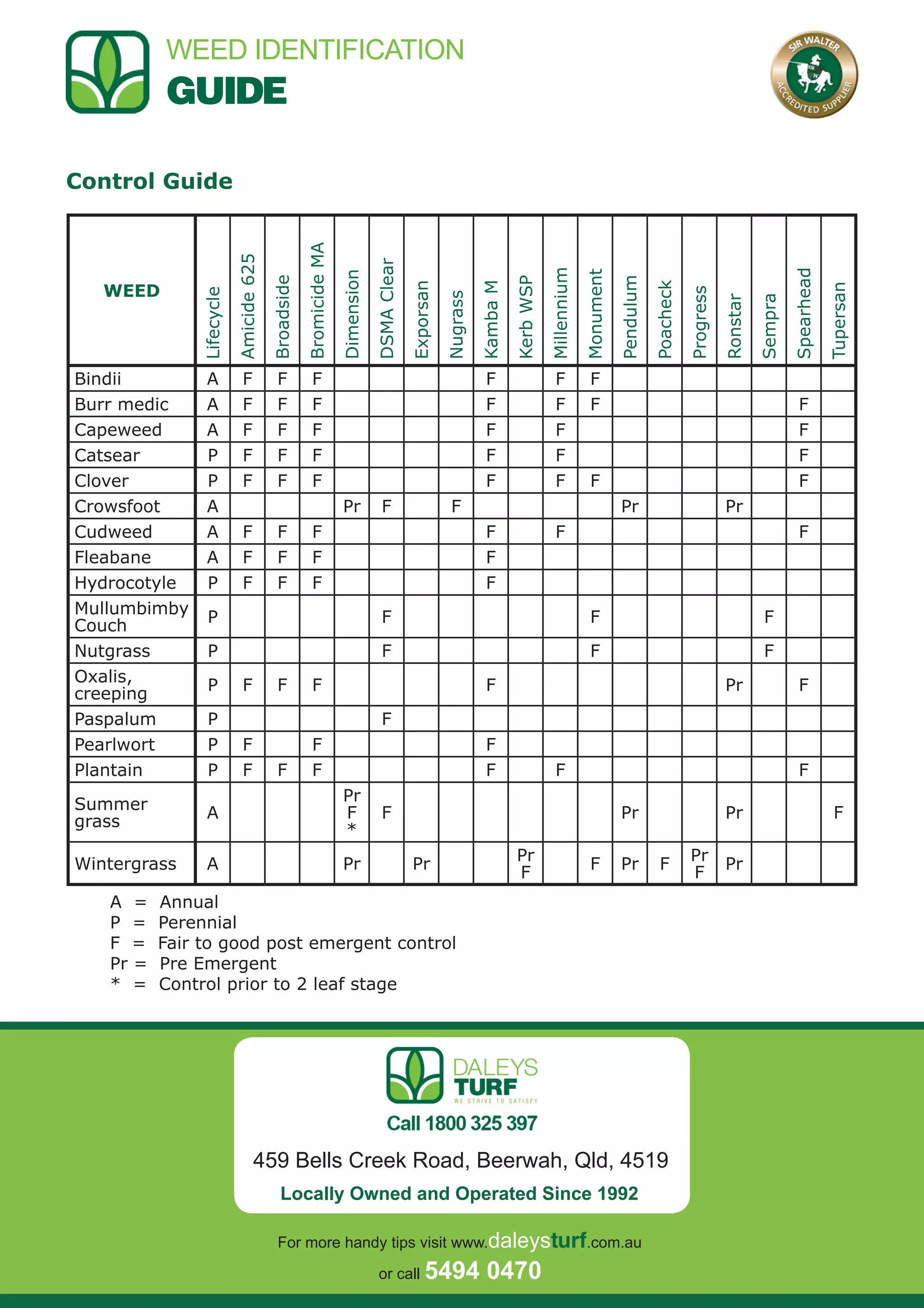 Weed identification-guide-for-lawn | PDF