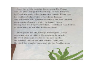 Weed As A Flower: Life of George Washington Carver | PPTX