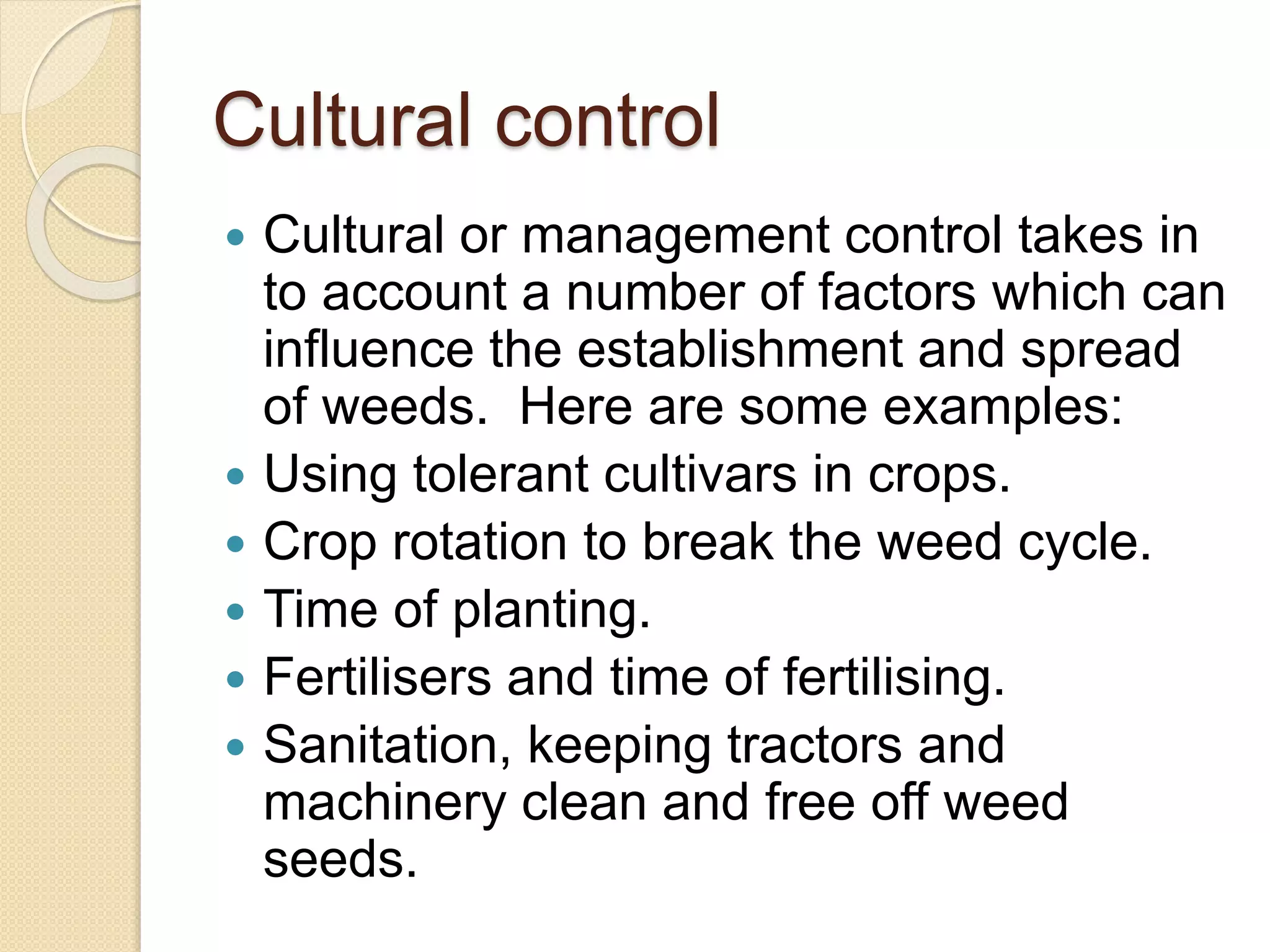 Weed classification for Primary Industries | PPT