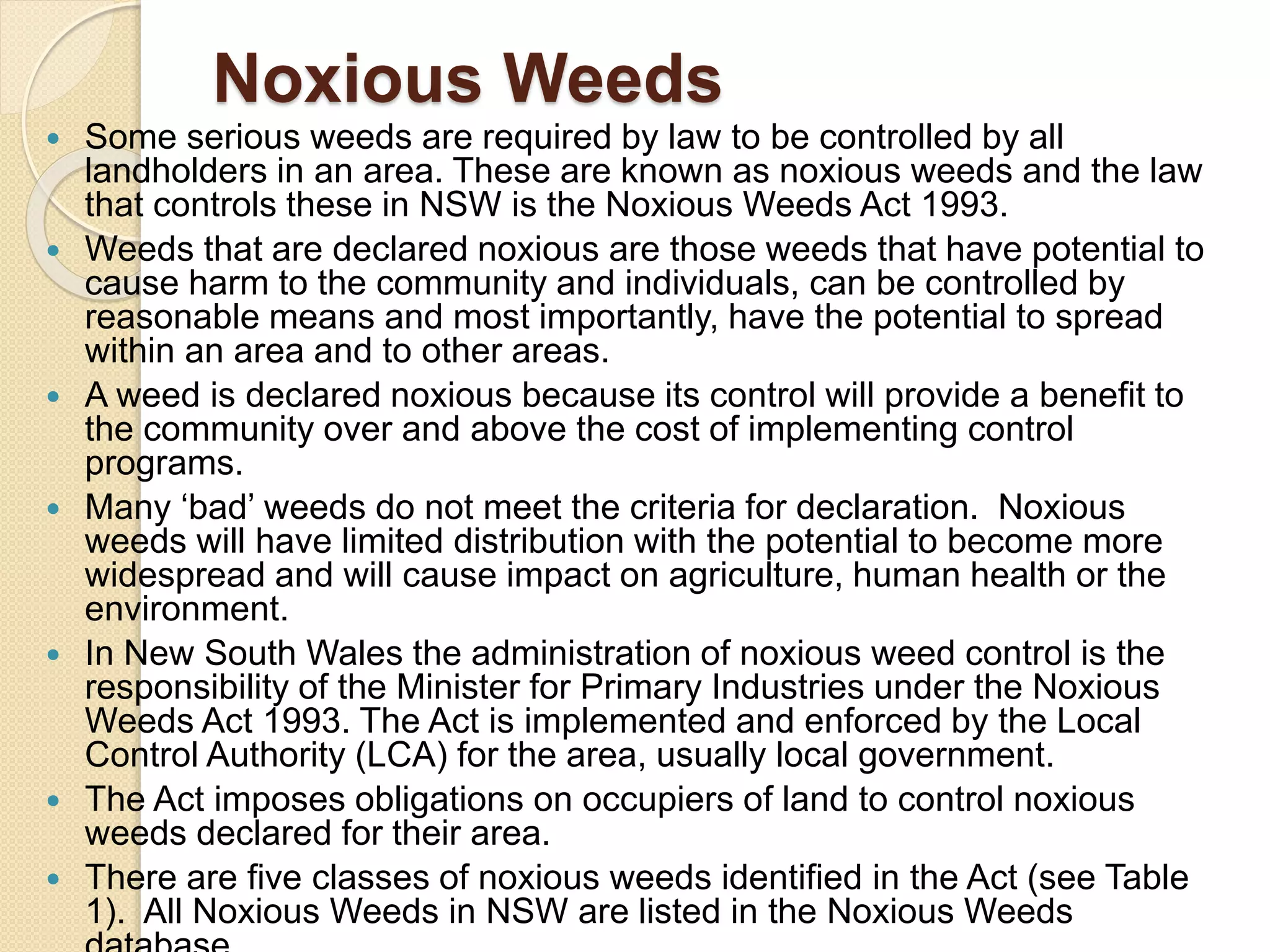 Weed classification for Primary Industries | PPTX