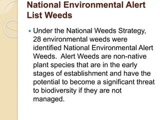 Weed classification for Primary Industries | PPT