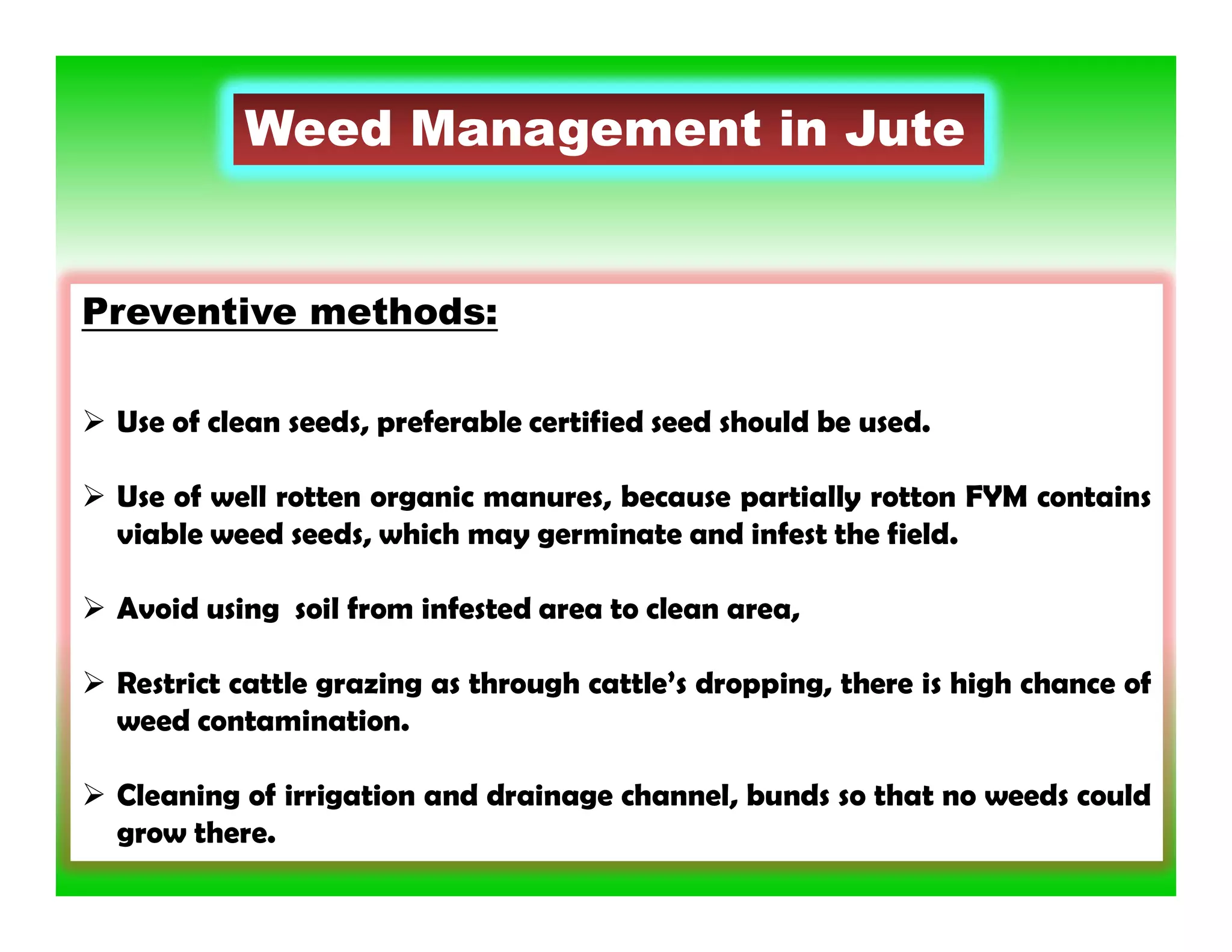 Weed control strategy in jute | PDF