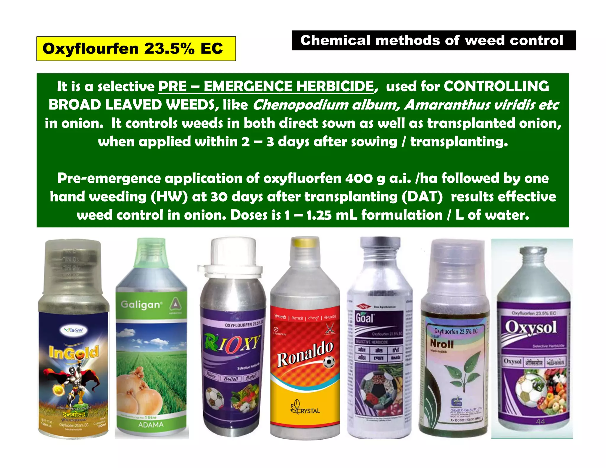 Weed control strategy in onion | PDF