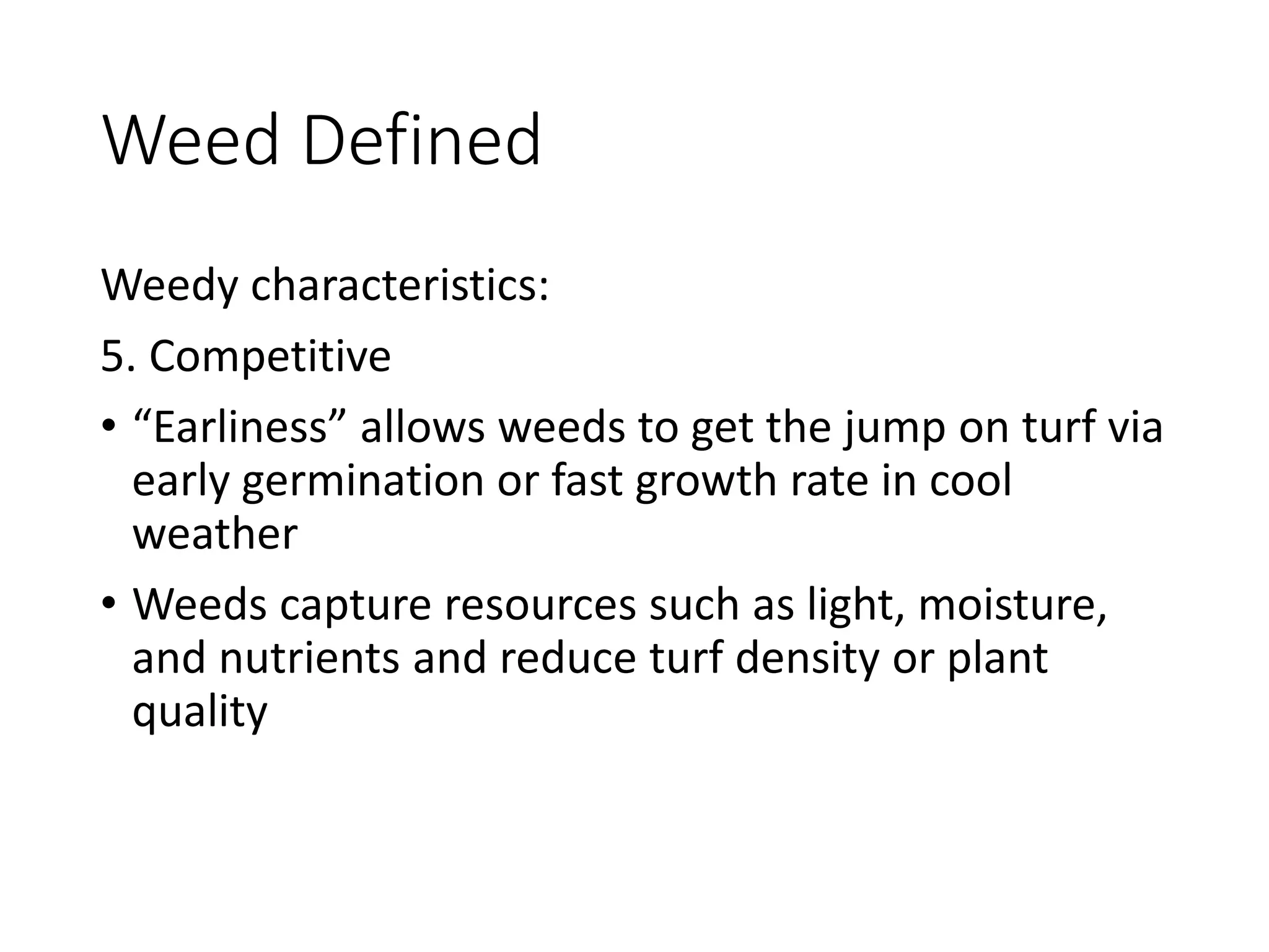 Weed ID and Life Cycle | PDF