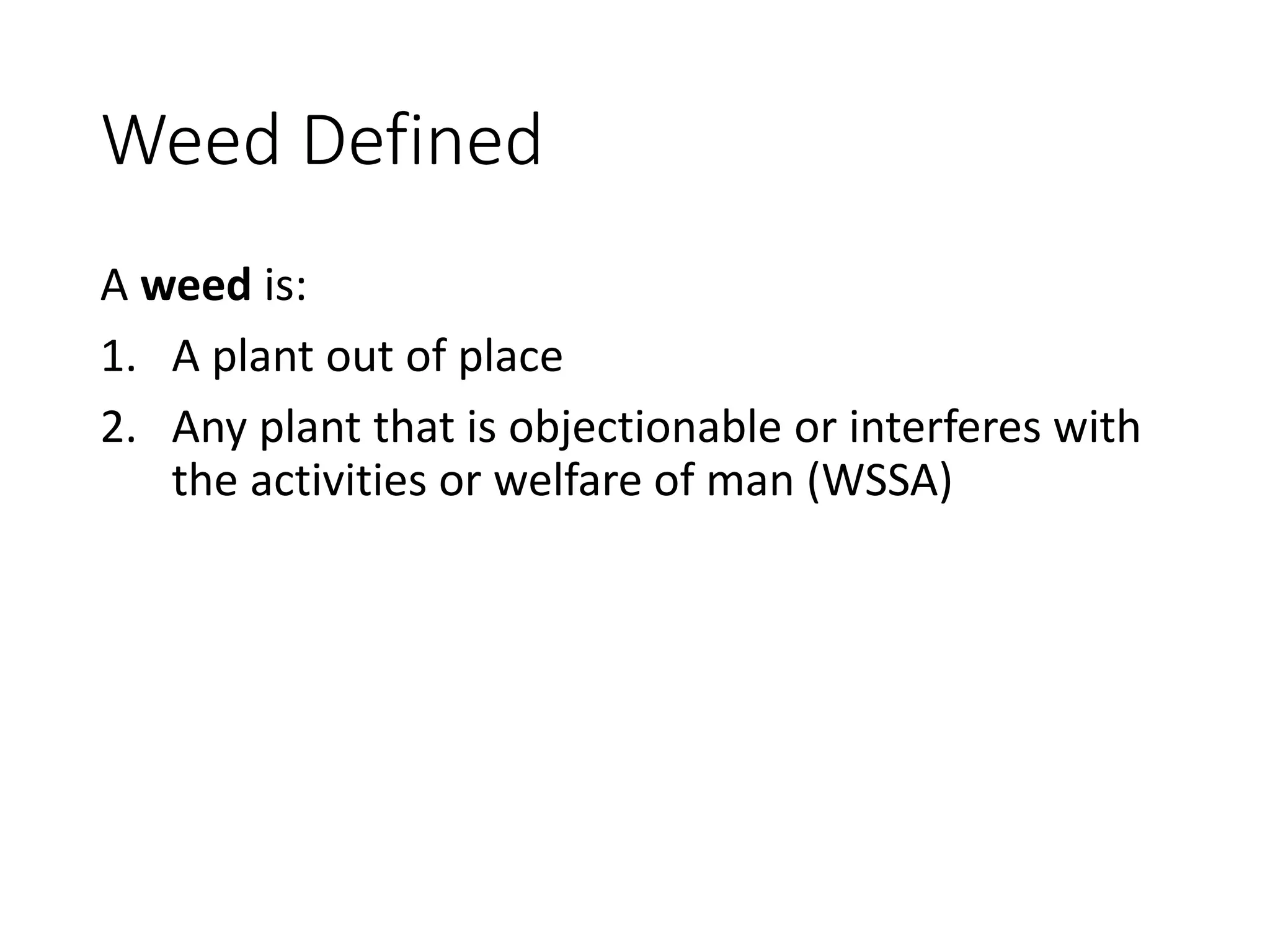 Weed ID and Life Cycle | PDF