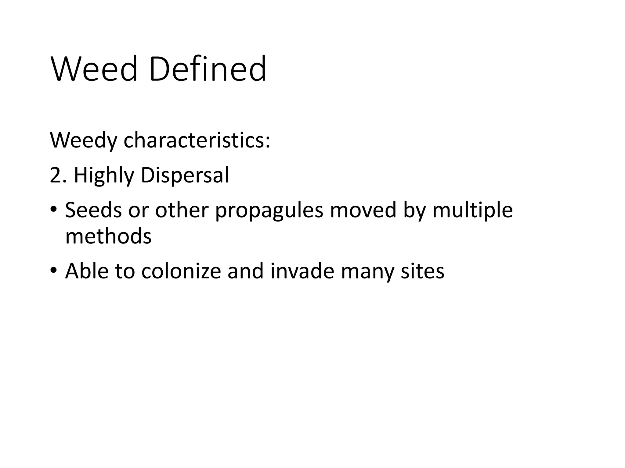 Weed ID and Life Cycle | PDF