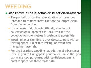 NCompass Live: Weeding Your Library Collection | PPTX