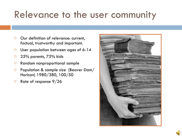 Library Weeding And User Perception | PPT | Science