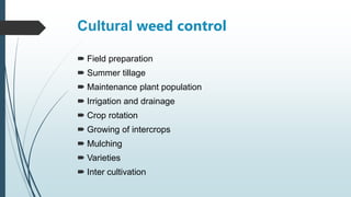 Weed management | PPTX